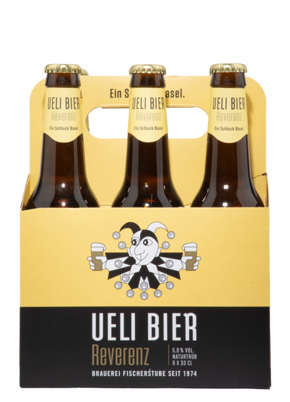 Brauerei Fischerstube Ueli Bier Reverenz naturtrüb Sixpack KA 6 x EW 5. ...