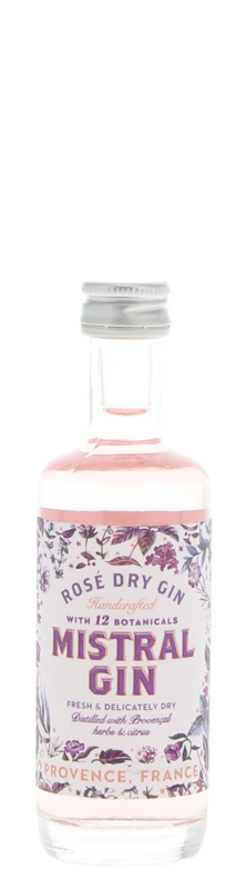 Mistral Dry Rosé Handcrafted Gin 40° 5cl online bestellen | ullrich.ch