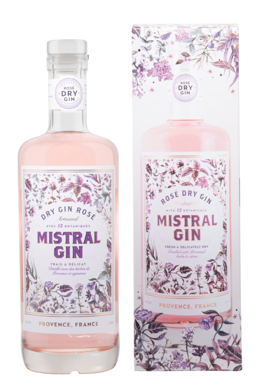 Mistral Dry Rosé Handcrafted Gin 40° 70cl online bestellen | ullrich.ch